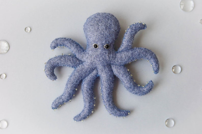 Felt Octopus Sewing Pattern PDF SVG Sea Creatures Felt - Etsy