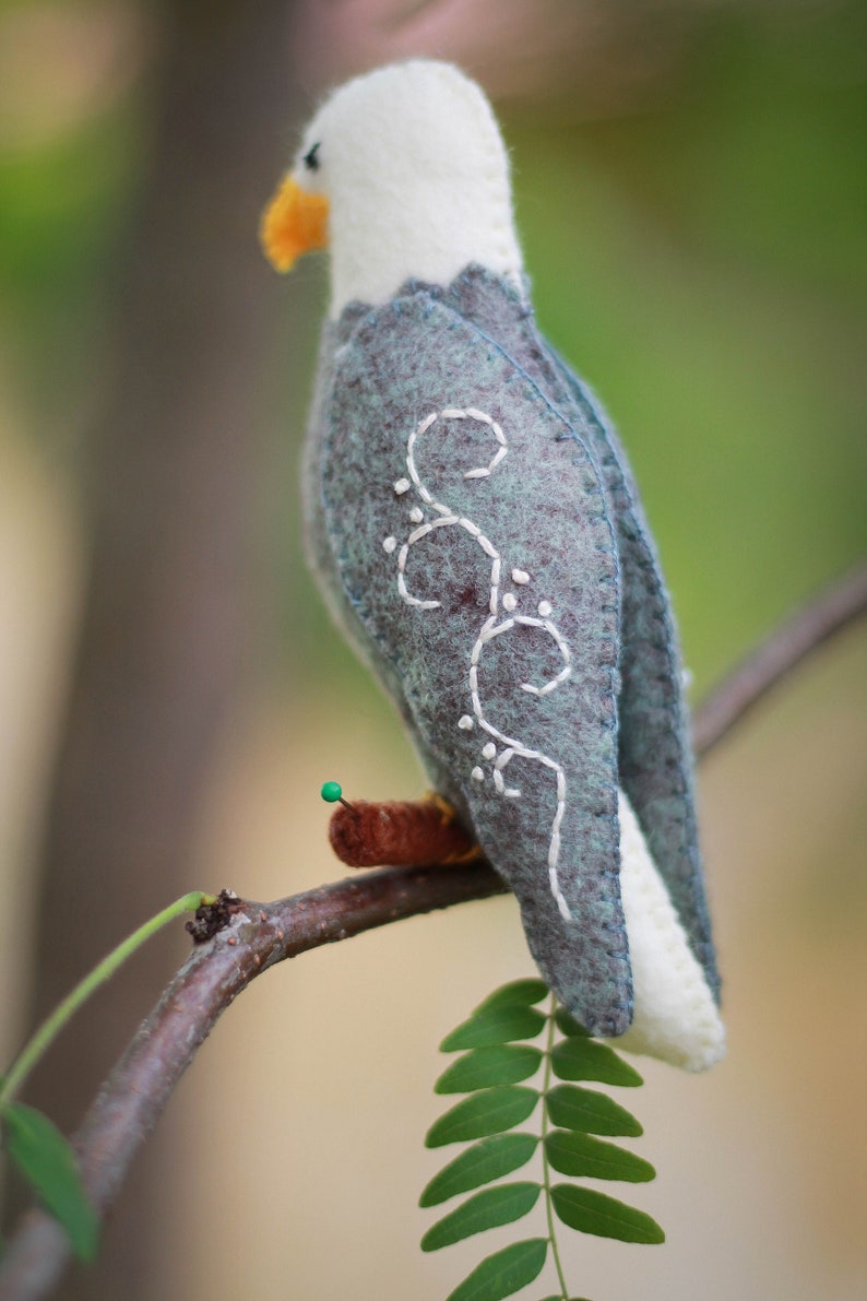 Eagle Sewing Pattern Felt Christmas Ornament PDF SVG Felt - Etsy