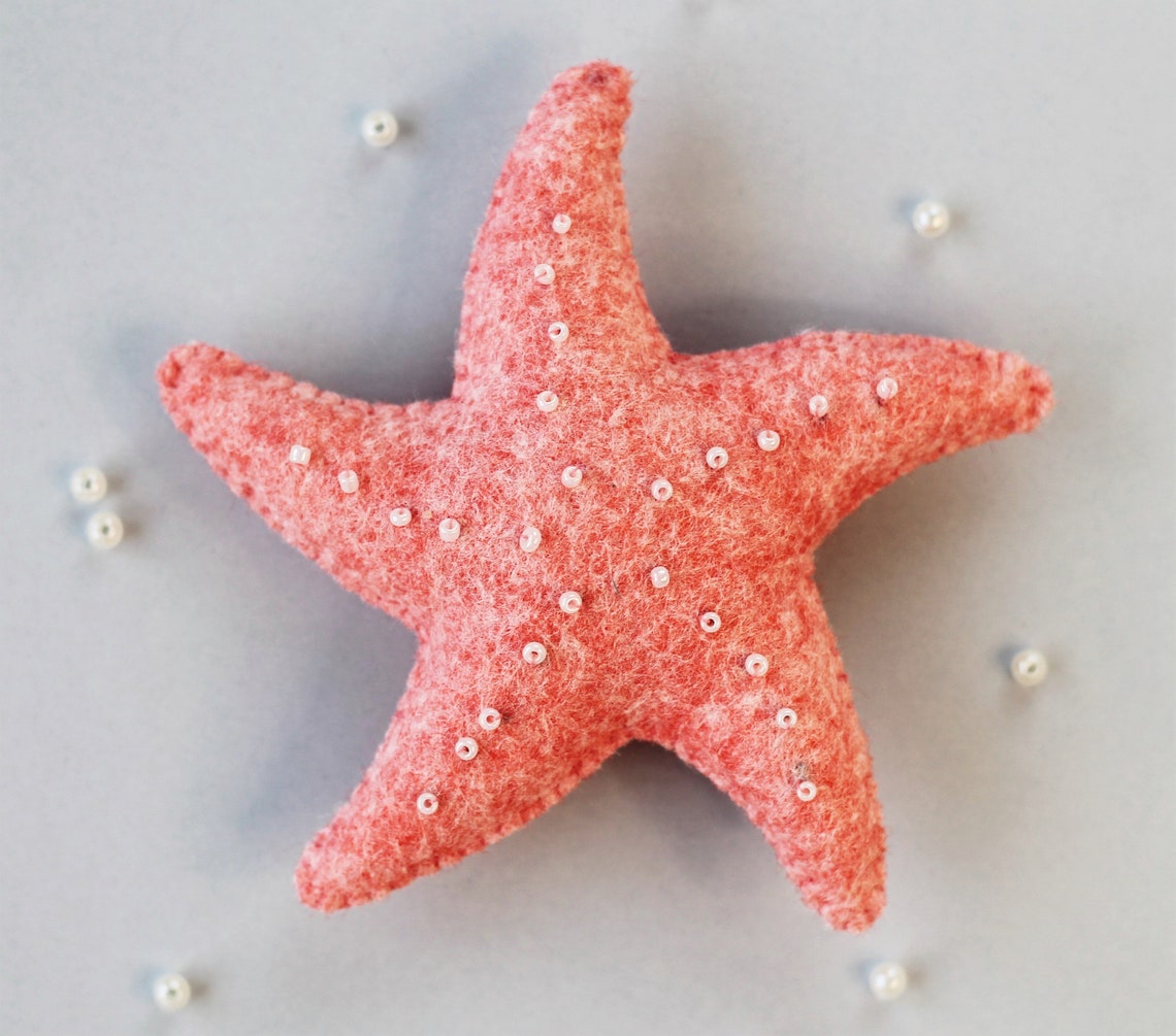 Seashells and Starfish Sewing Pattern Felt Ornamentspdf SVG - Etsy