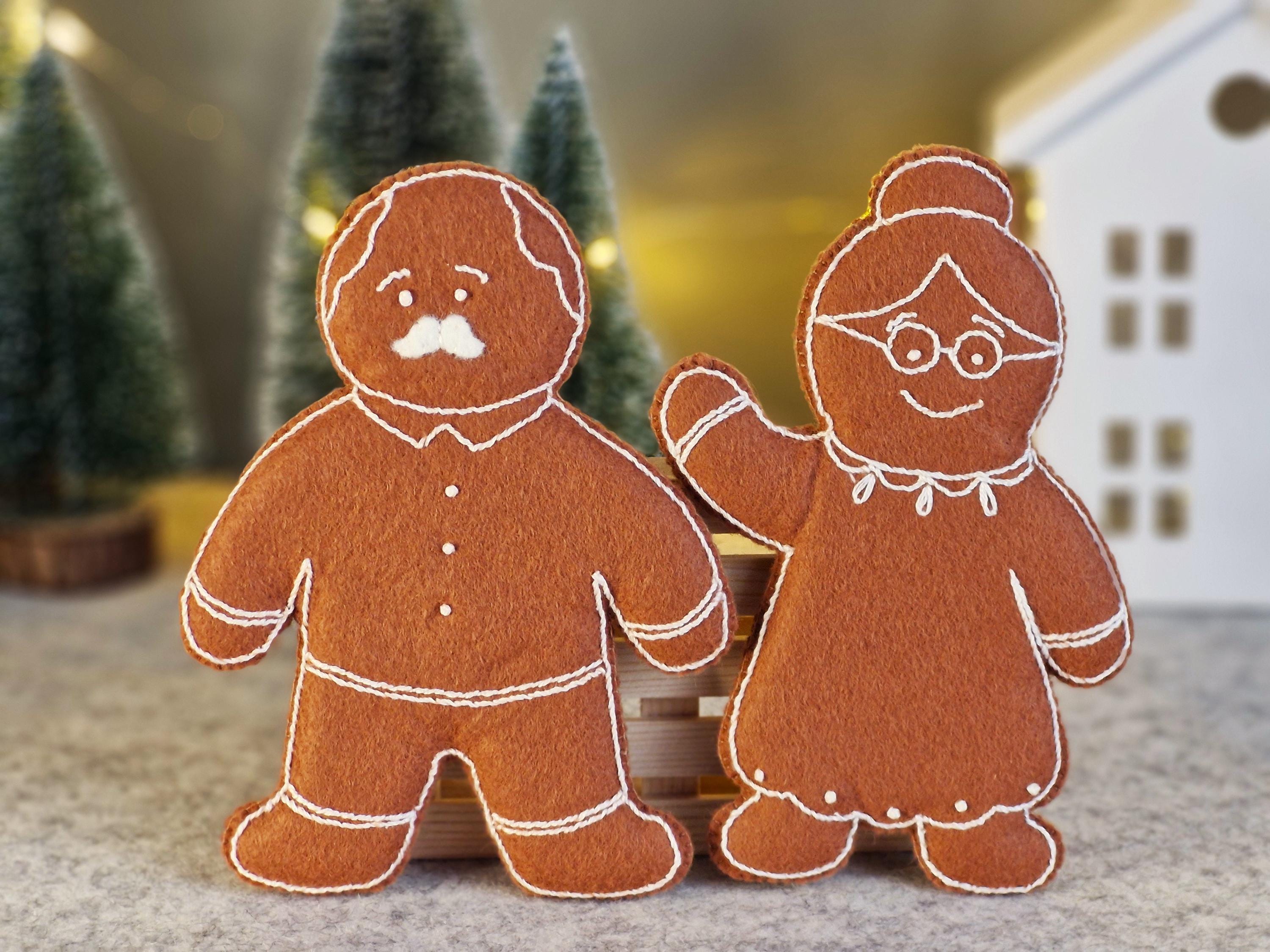 Gingerbread Family, Sewing Patterns, Christmas Ornaments, Gingerbread ...