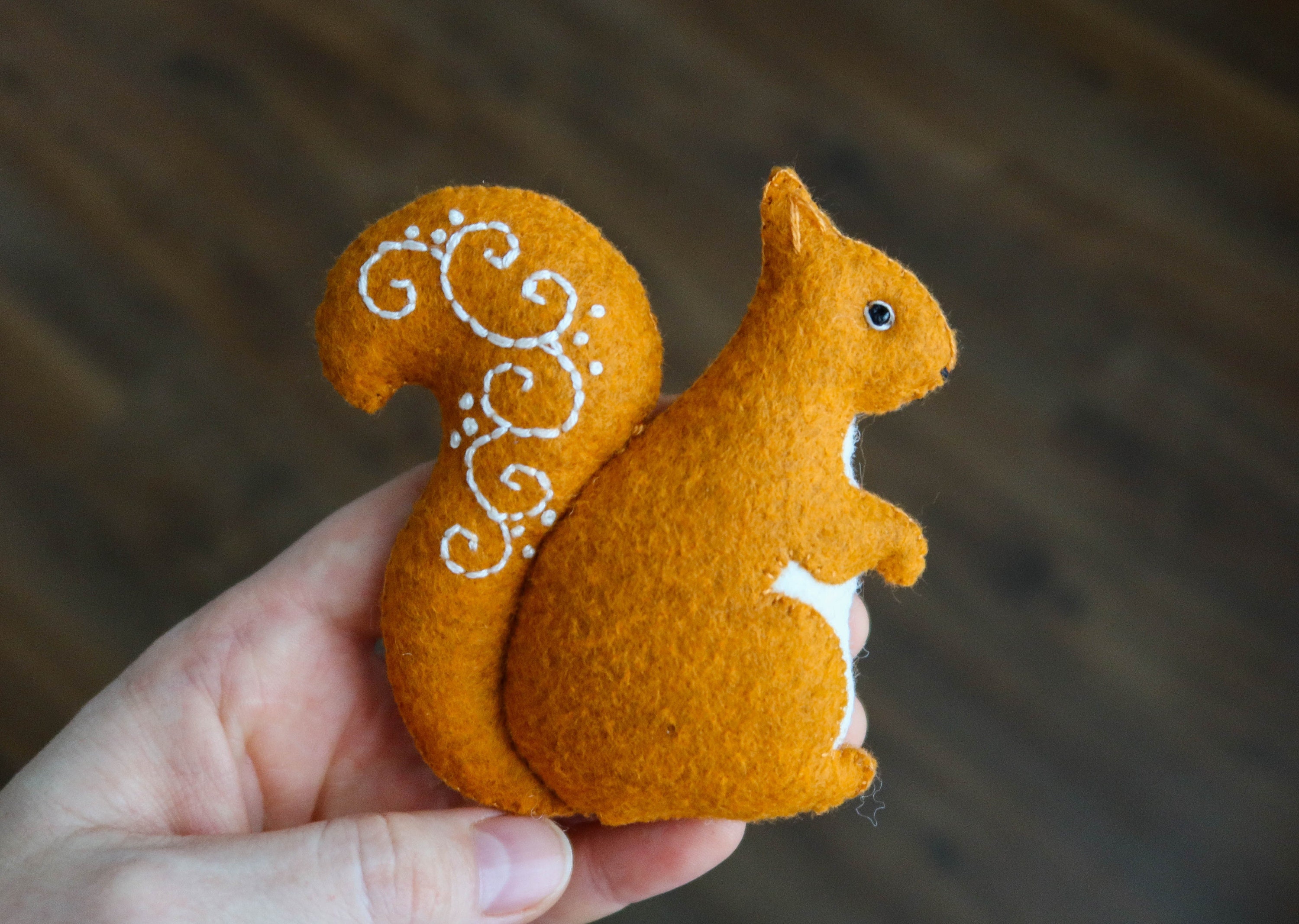 Felt Squirrel Template