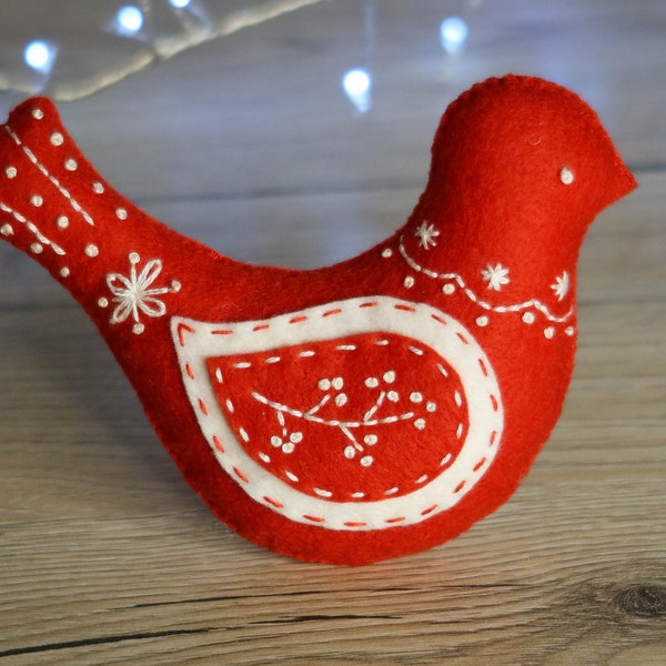 Felt Bird Ornament - Etsy