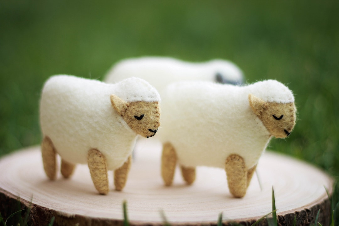Felt Sheep Sewing Pattern, Lamb SVG PDF Felt Pattern, Animals Pattern ...