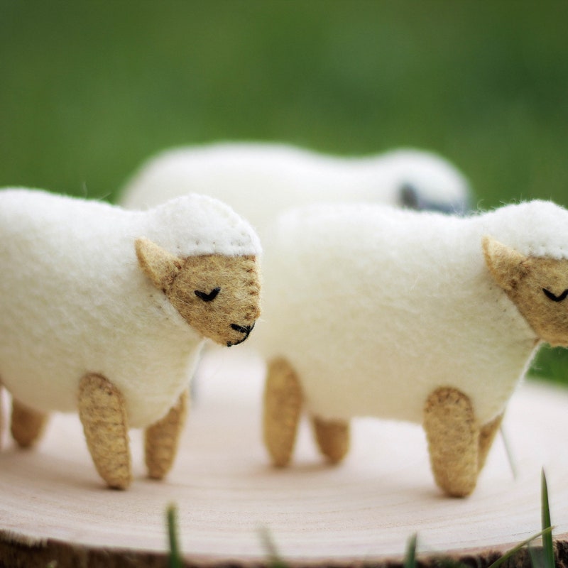 Wool Sheep Lamb Ornament - Etsy