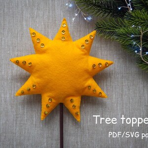 Tree Topper Star Sewing Pattern, PDF SVG Pattern, Nativity Ornament ...