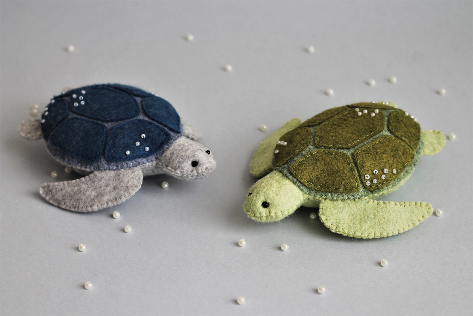 Felt Sea Turtle Sewing Pattern, Felt Ornament, Ocean Pattern, SVG PDF ...
