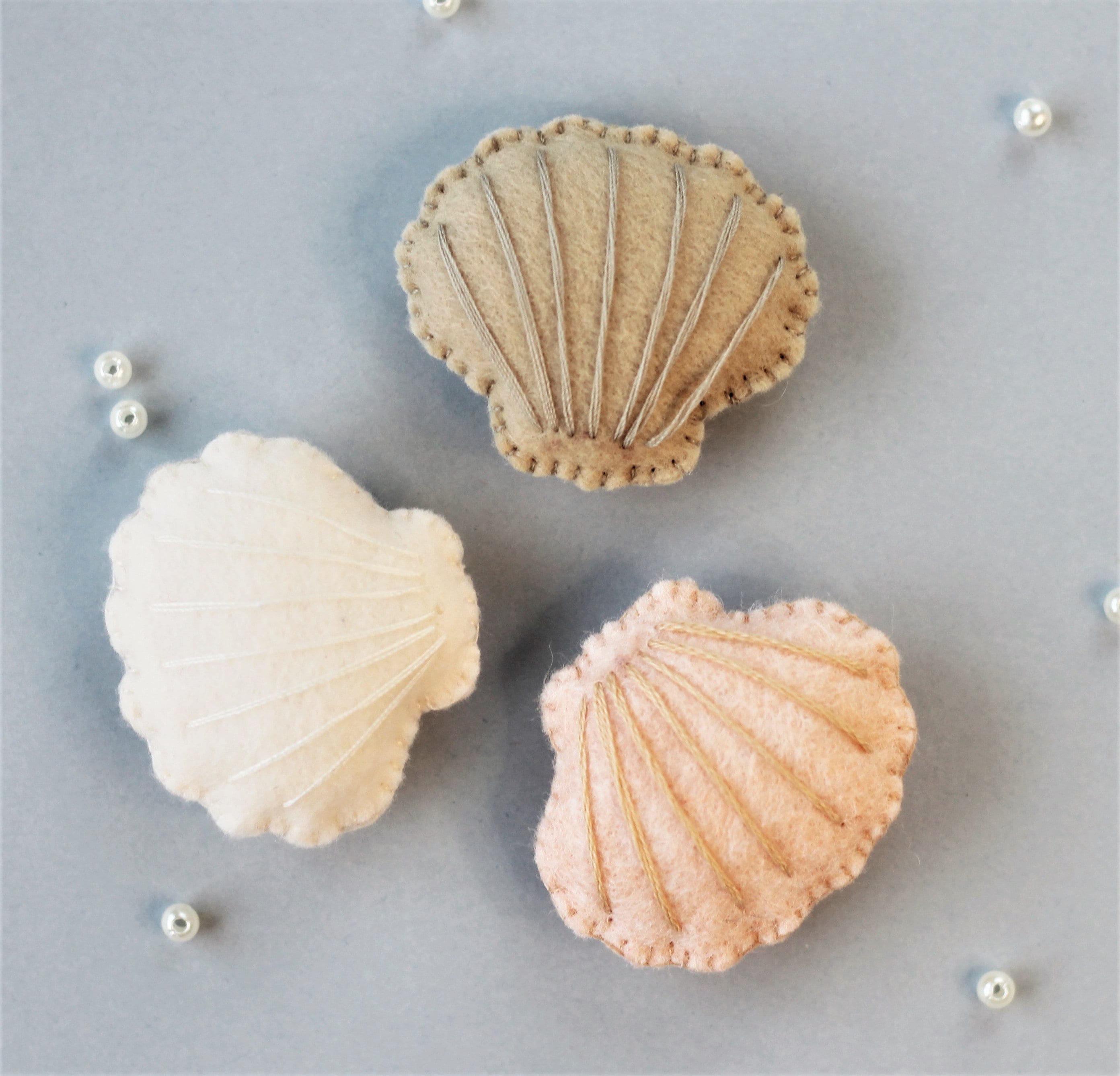 Seashells and Starfish Sewing Pattern Felt Ornamentspdf SVG - Etsy
