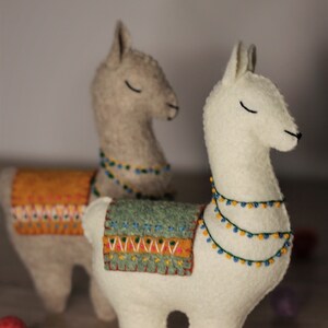 Llama Felt, Sewing Pattern PDF SVG, Christmas Ornaments, Felt Animals ...