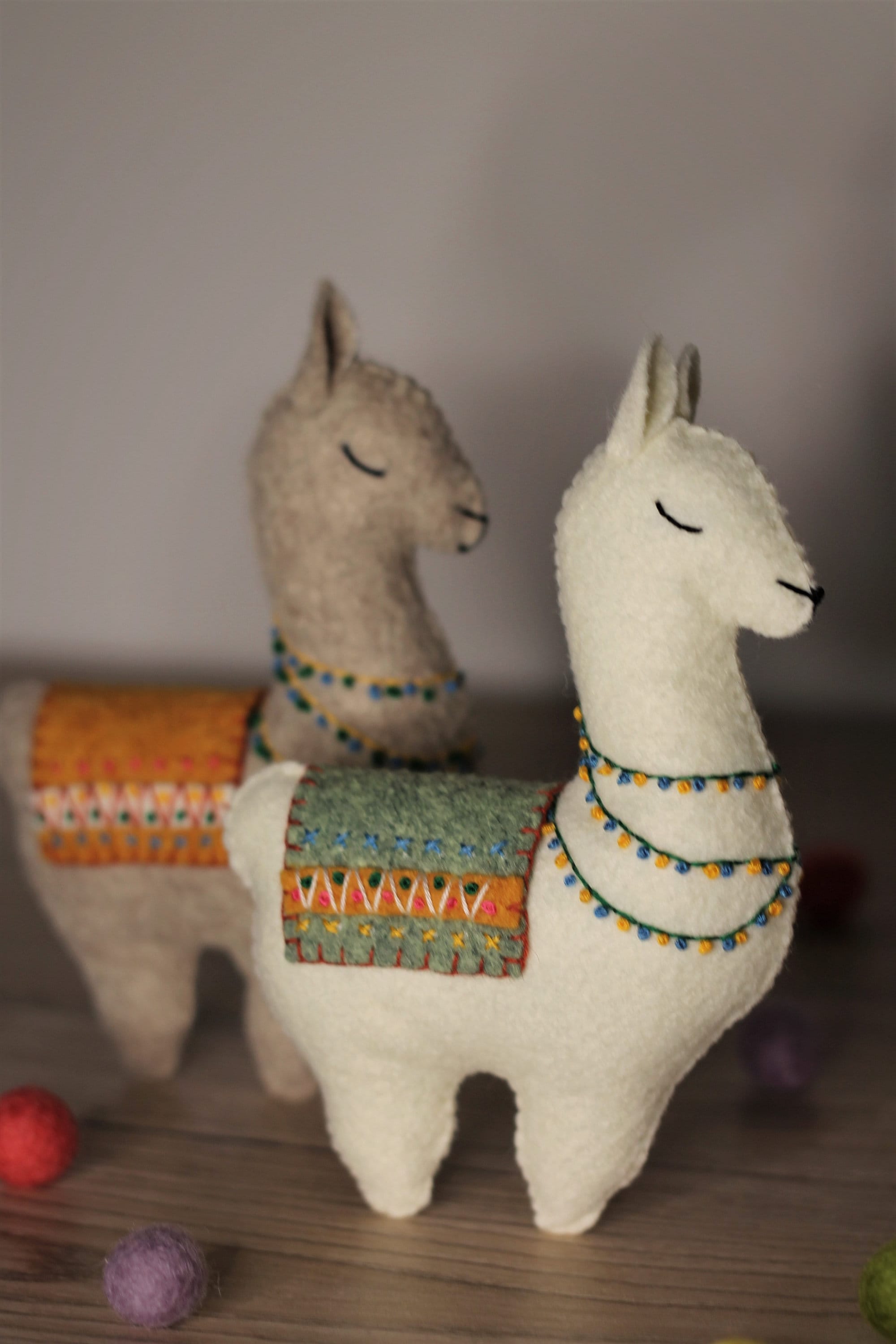 Llama Felt Sewing Pattern PDF SVG Christmas Ornaments Felt - Etsy Australia