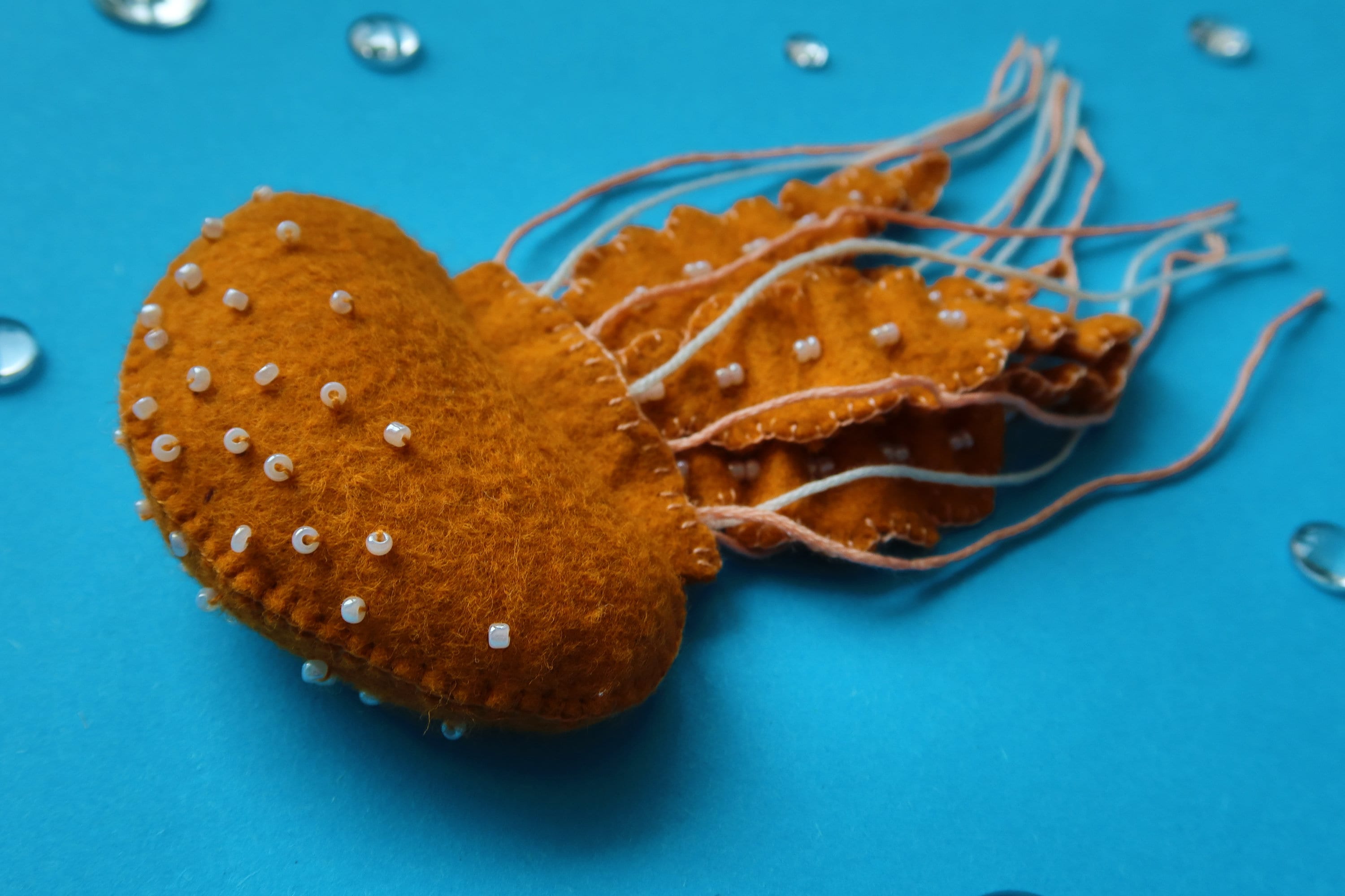Jellyfish Sewing Pattern, PDF SVG Patterns, Felt Ornament, Felt Pattern ...
