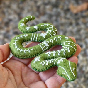 Snake Sewing Pattern, Christmas Felt Ornament, Felt Pattern, Felt ...