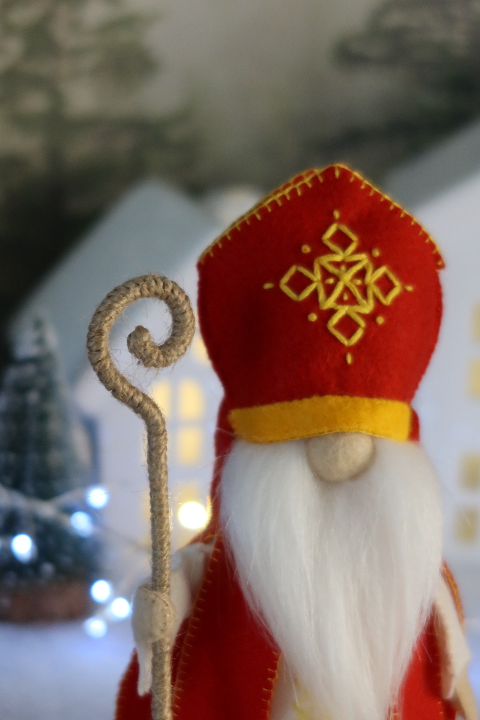 St. Nicholas Gnome Sewing Pattern PDF SVG, Gnome Felt Pattern ...