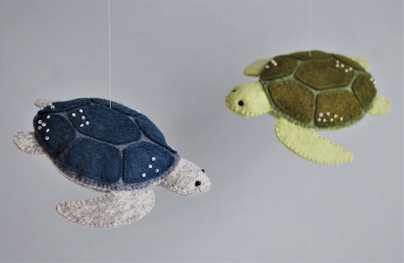 Felt Sea Turtle Sewing Pattern Felt Ornament Ocean Pattern - Etsy