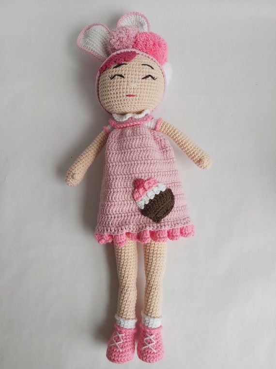 Amigurumi Crochet Big Bunny pink | Etsy