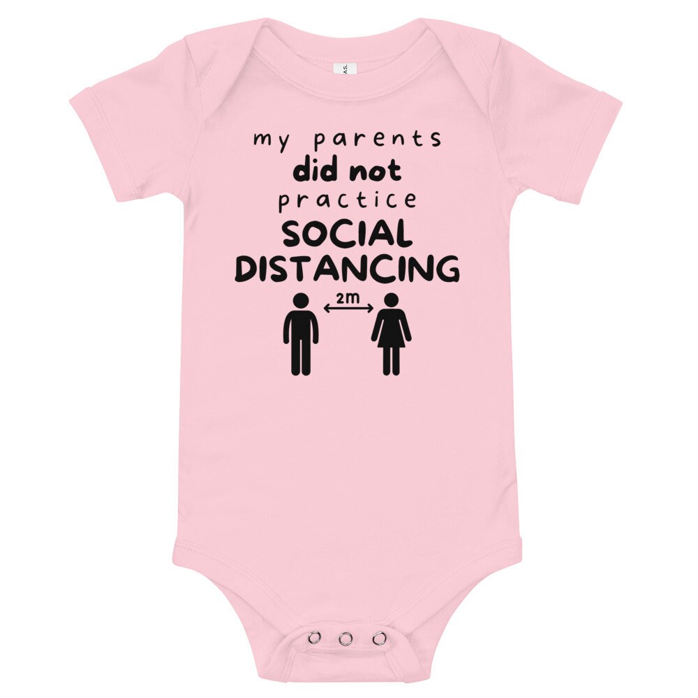 Funny Baby Bodysuit Social Distancing Baby Baby Clothes Baby Gift ...