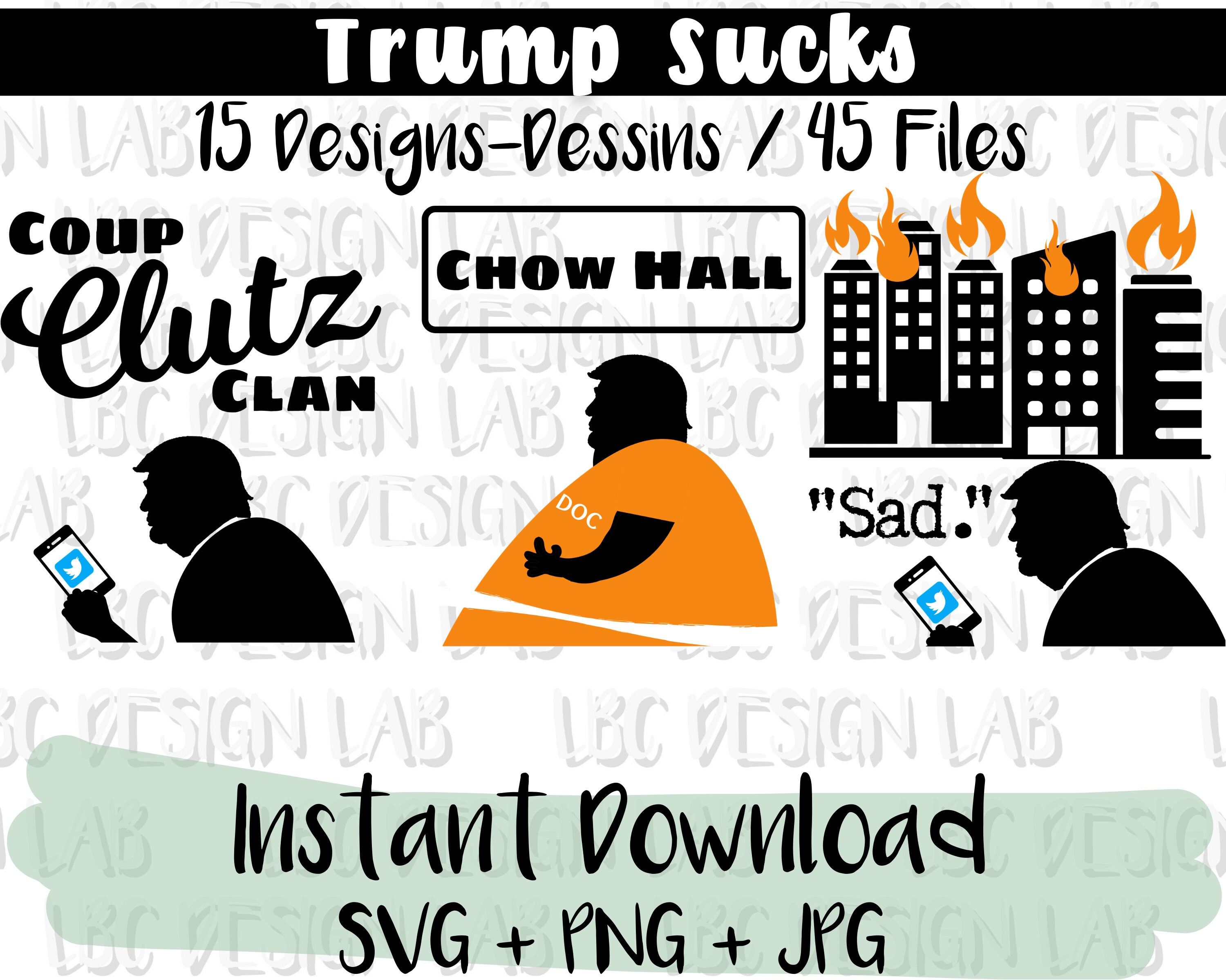 Papercraft Unique 15 Anti Trump SVG Bundle 2021 Easy Cut File Designs ...