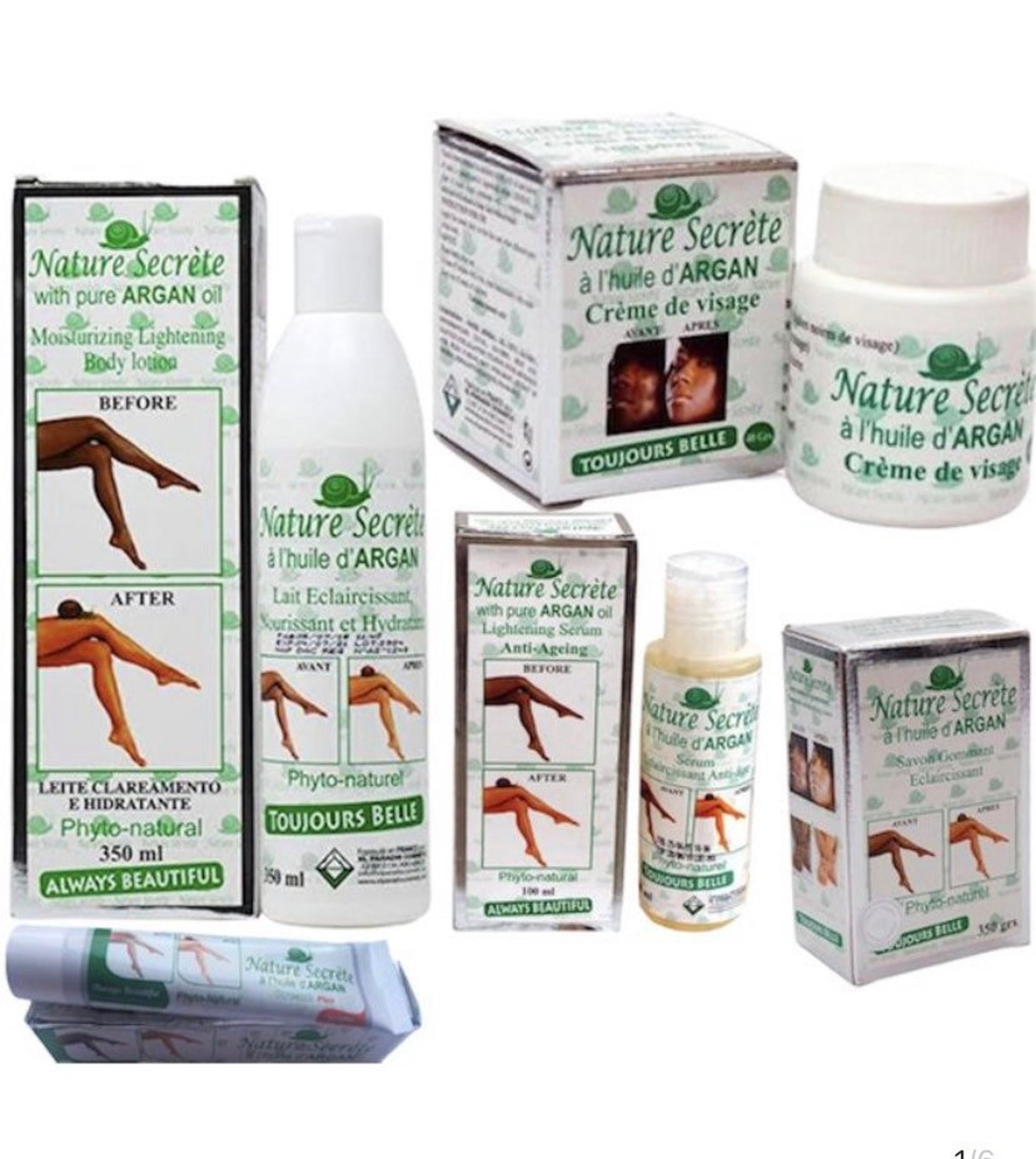 5 pieces Nature Secret Pure Argan Oil Lightening | Etsy