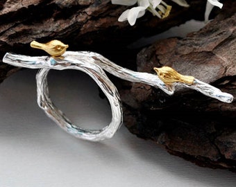 Silver Bird Ring | Etsy