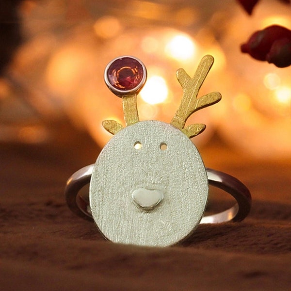 Silver Reindeer - Etsy
