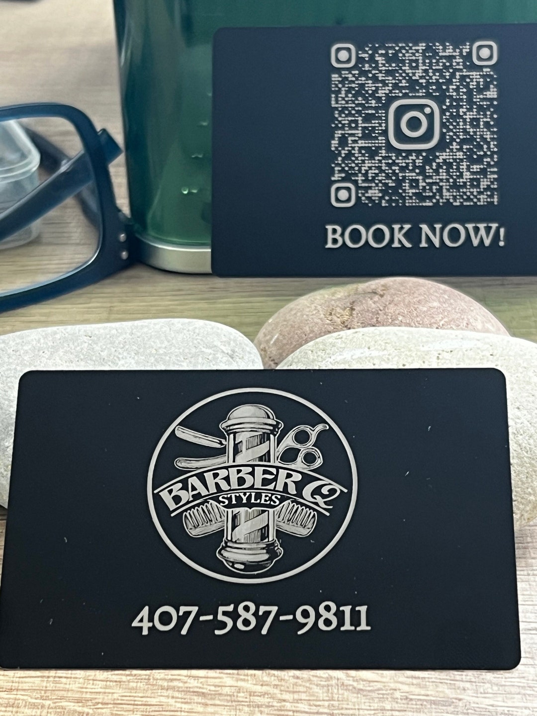 Custom Laser Engraved Metal Business Cards - Etsy