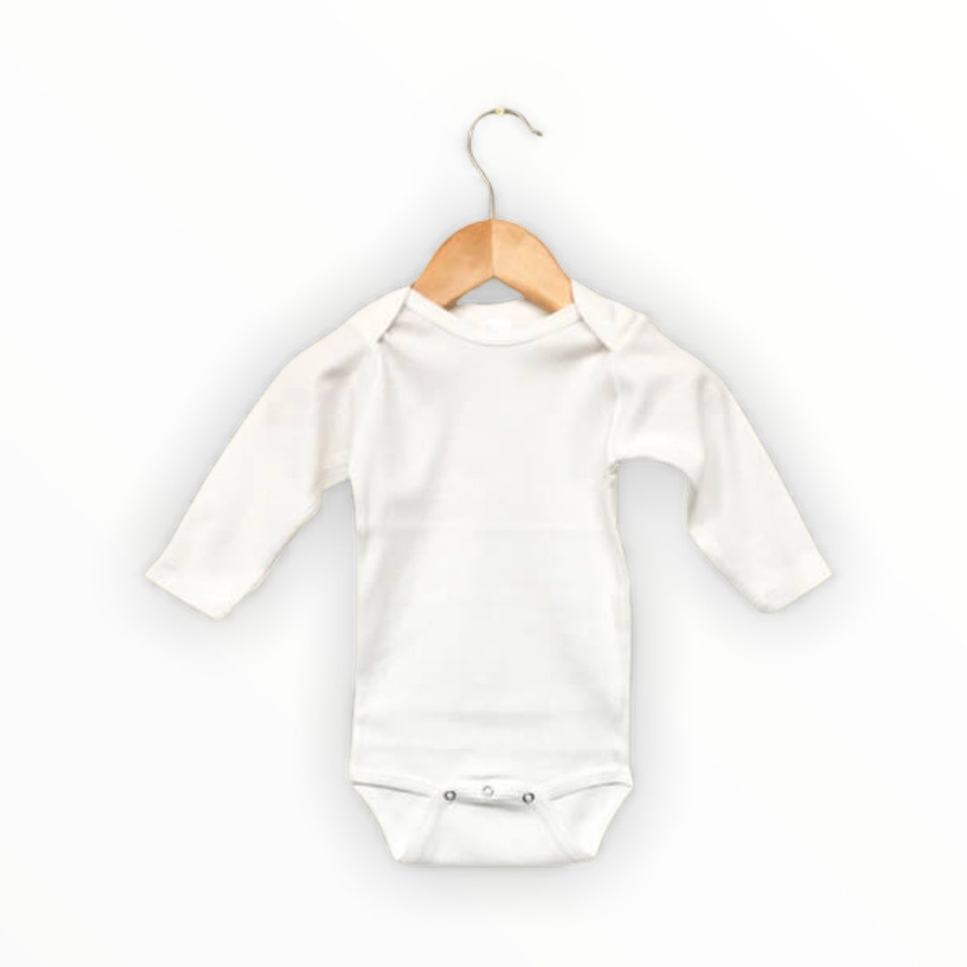 Sublimation Blank, White Infant Bodysuit, Long Sleeve Bodysuit, Baby ...