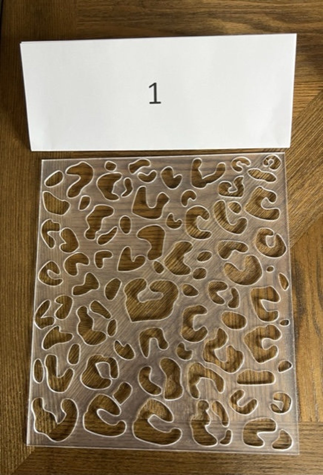 Leopard Print Acrylic Stencil - Bleach T-shirts Acrylic Leopard Stencil ...