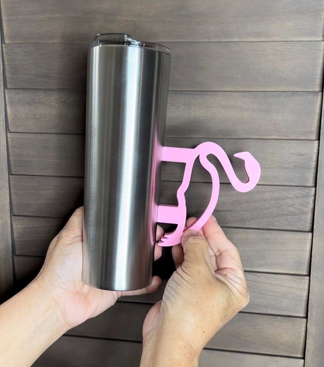 Flamingo Handle,flamingo Tumbler Handle,flamingo Handle, Pink Flamingo ...