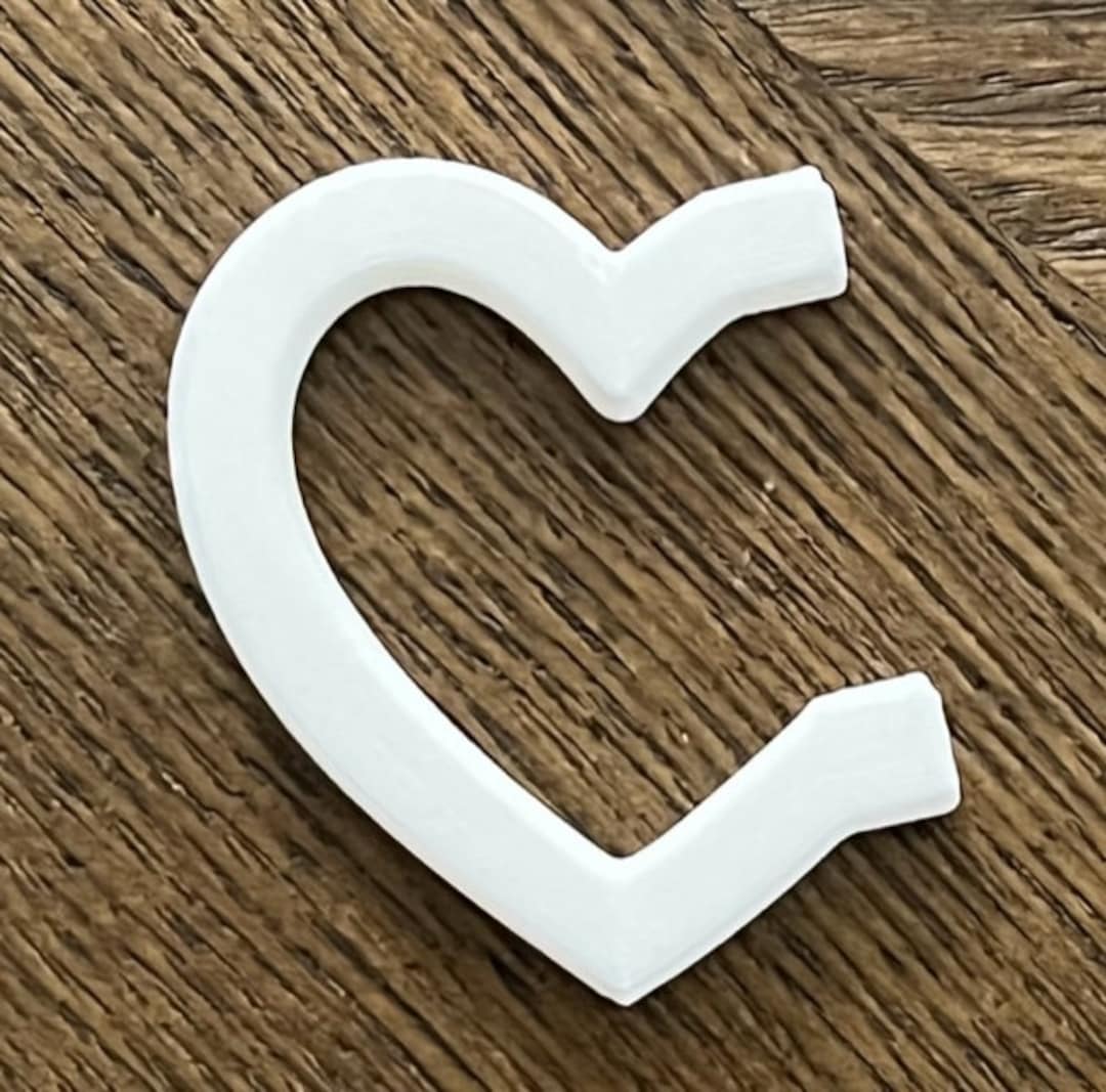3D Printed Heart Handle - Heart Handle- Heart Cup Handle - Heart ...