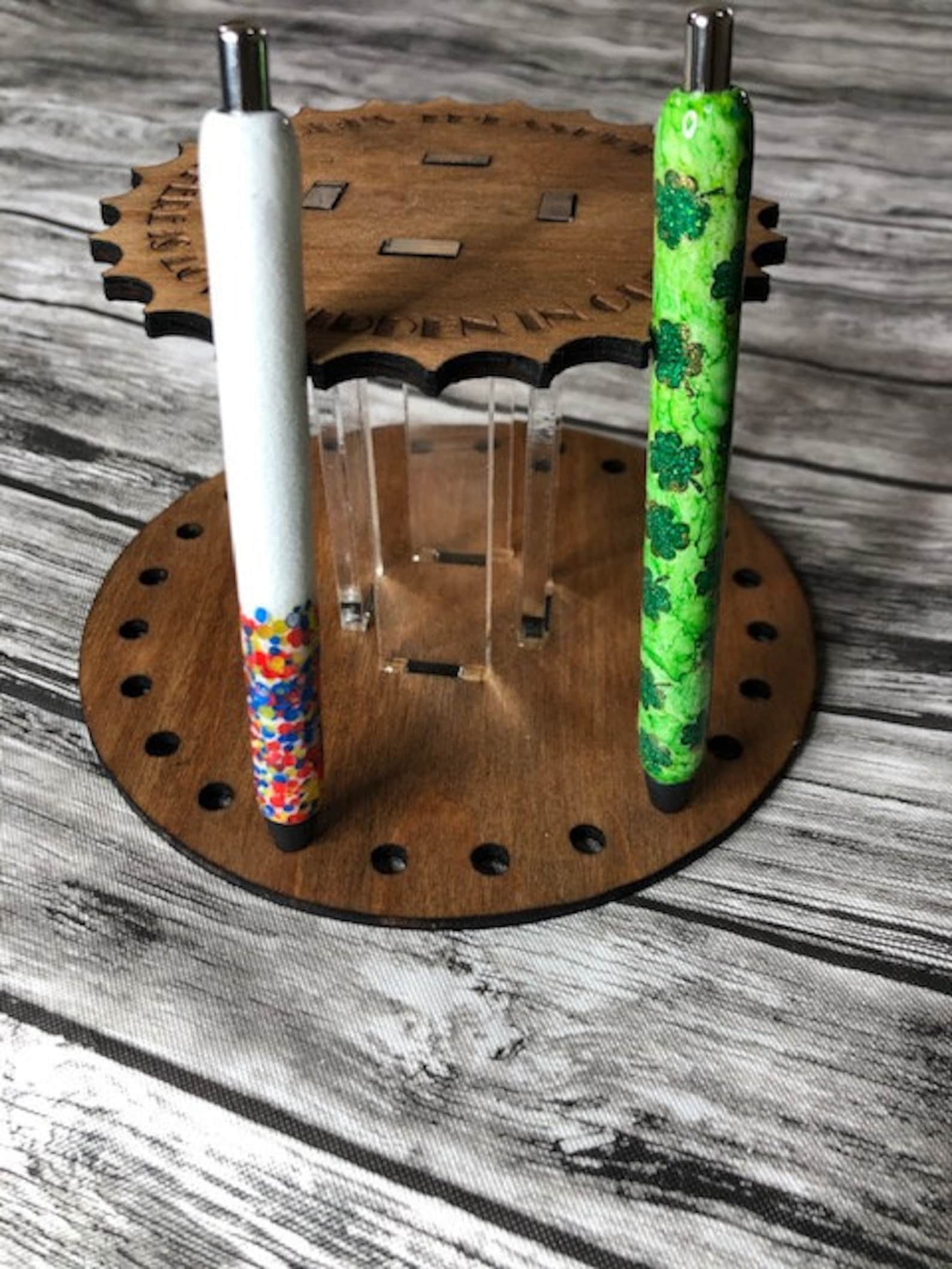 Pen Display Stand Pen Stand Holder Pen Stand Wood Pen | Etsy