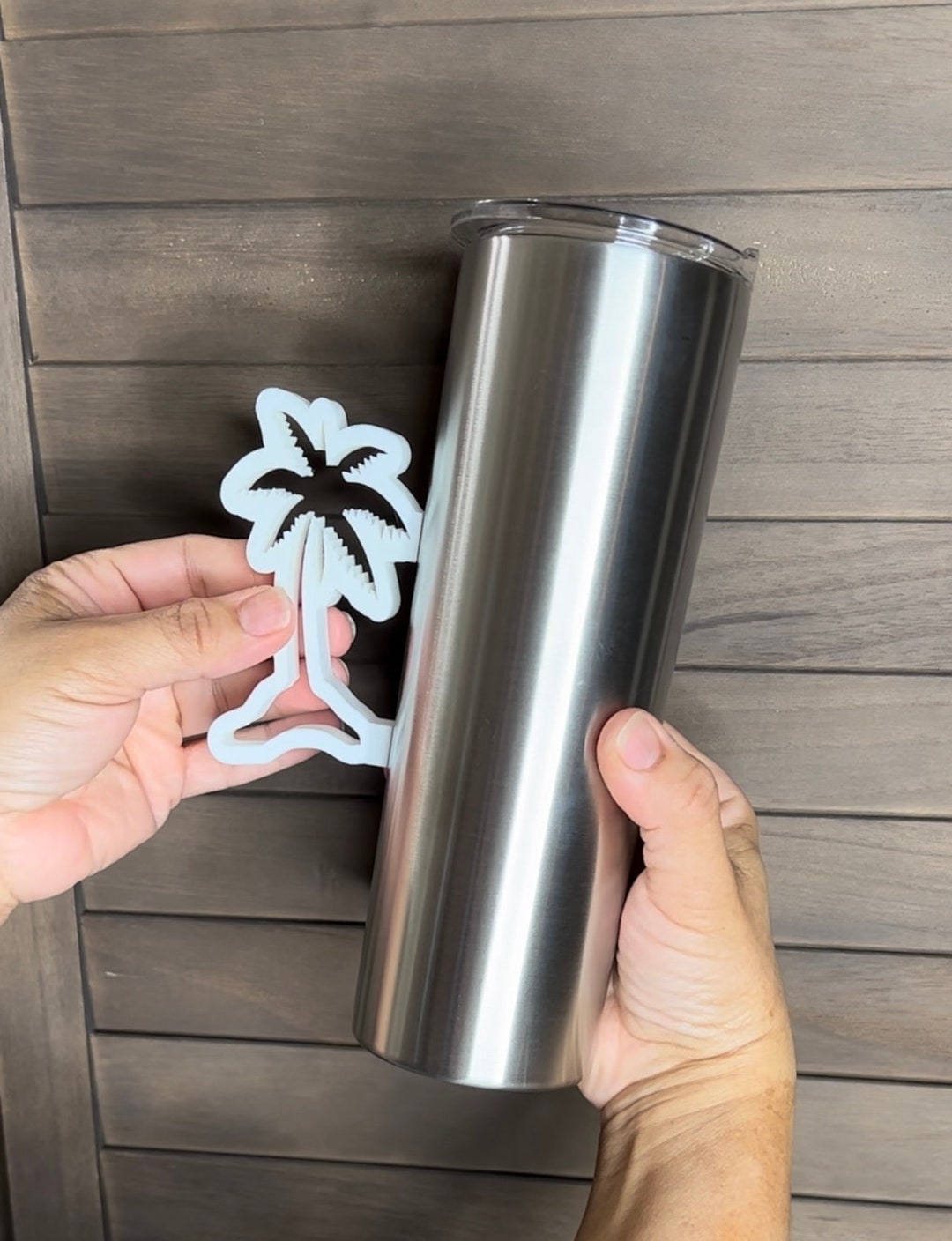 Palm Tree Tumbler Handle,palm Tree Silhouette Tumbler Handle,palm Tree ...