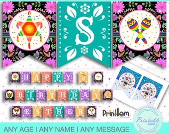 Papel Picado Banner Cinco De Mayo Fiesta Banner - Etsy