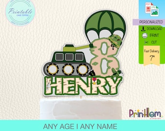 Army Cupcake Toppers Set of 24 - Etsy