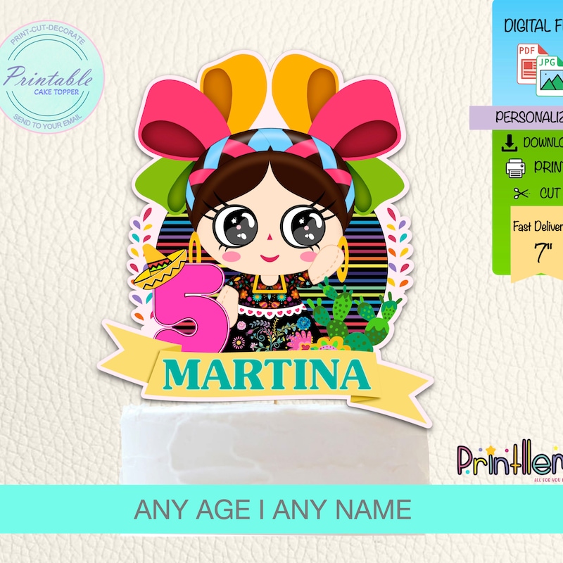 Mexican cake topper - Etsy México