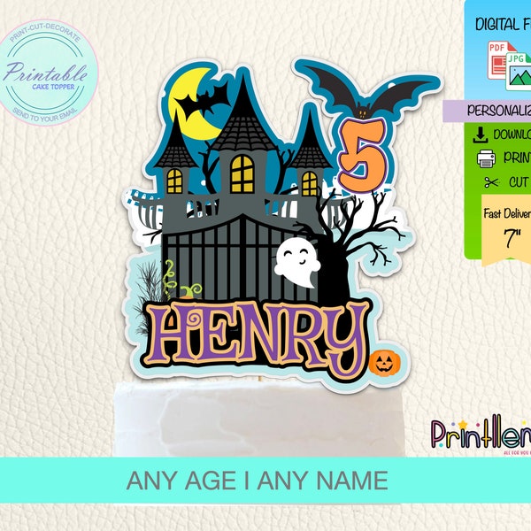 Halloween Cake Topper - Etsy