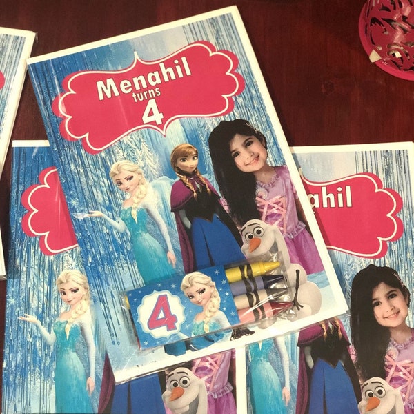 Frozen Custom Coloring Book - Etsy