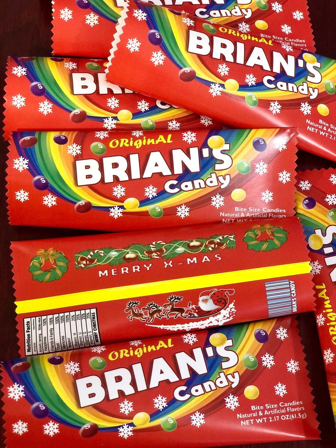 Skittles Wrapper Movie Candy Wrapper Personalized Candy - Etsy