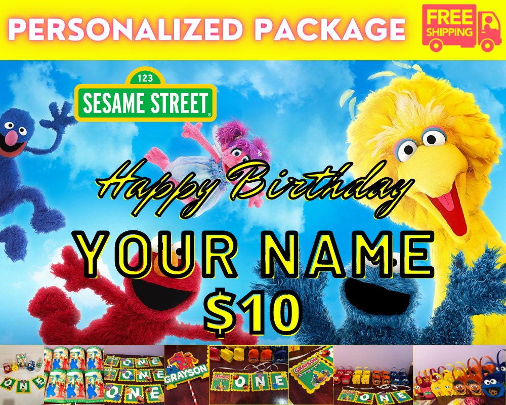 Elmo Birthday Banner Template
