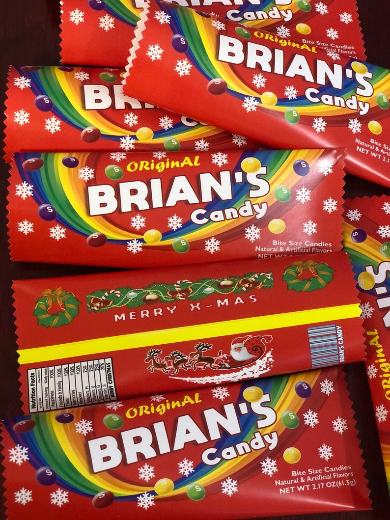 Skittles Wrapper Movie Candy Wrapper Personalized Candy - Etsy