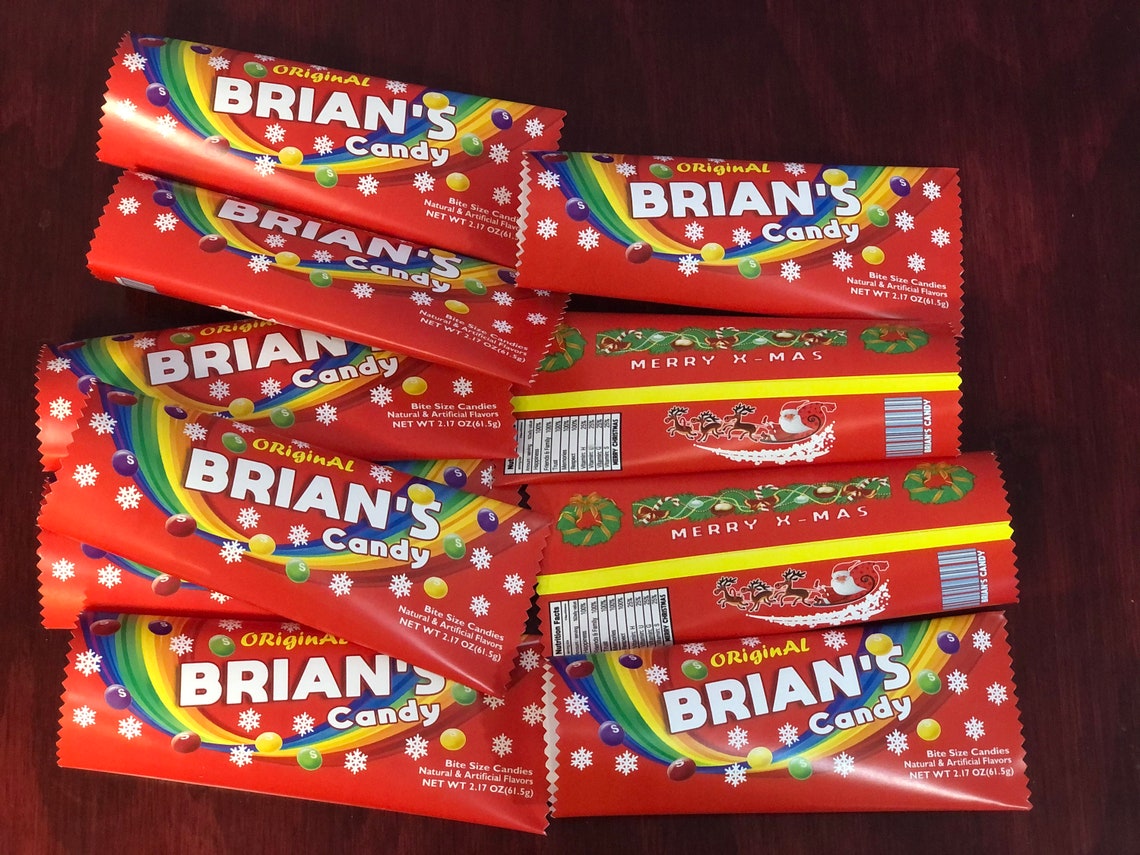 Skittles Wrapper Movie Candy Wrapper Personalized Candy - Etsy