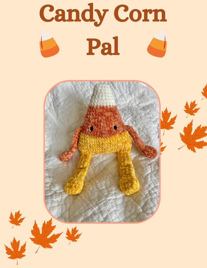 Candy Corn Pal PATTERN - Etsy