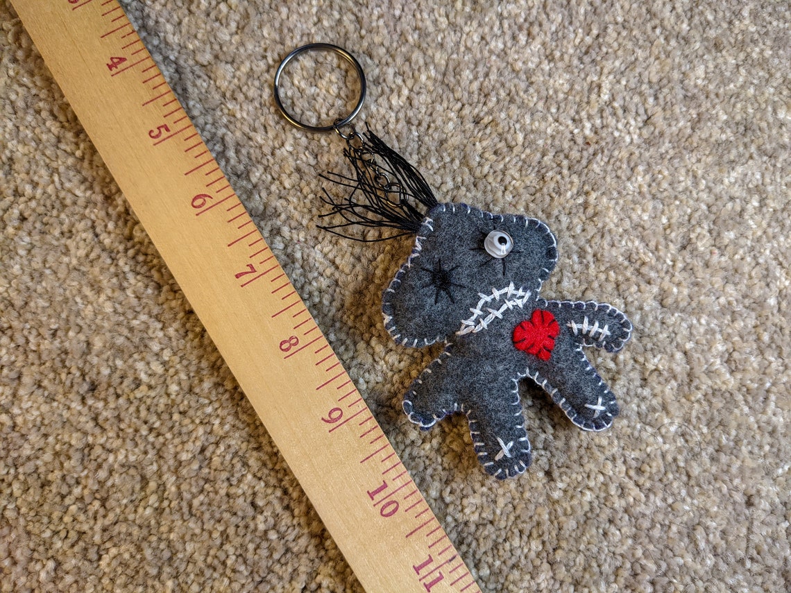 Voodoo Doll Keychain - Etsy