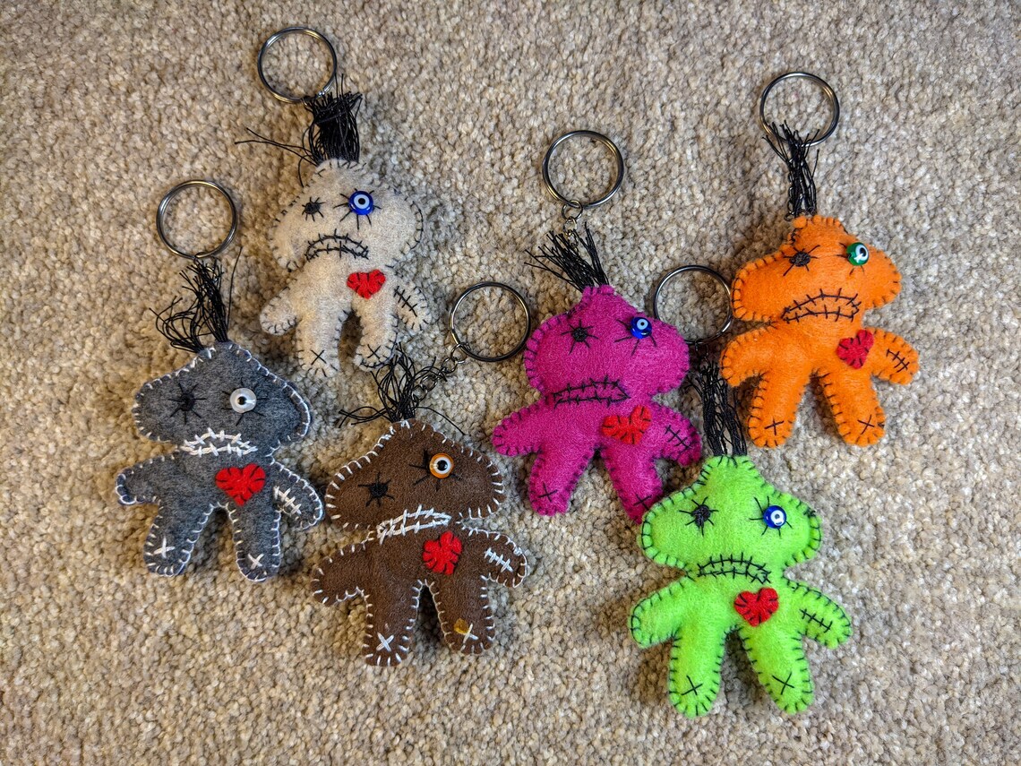 Voodoo Doll Keychain - Etsy