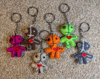 Voodoo Doll Keychain - Etsy