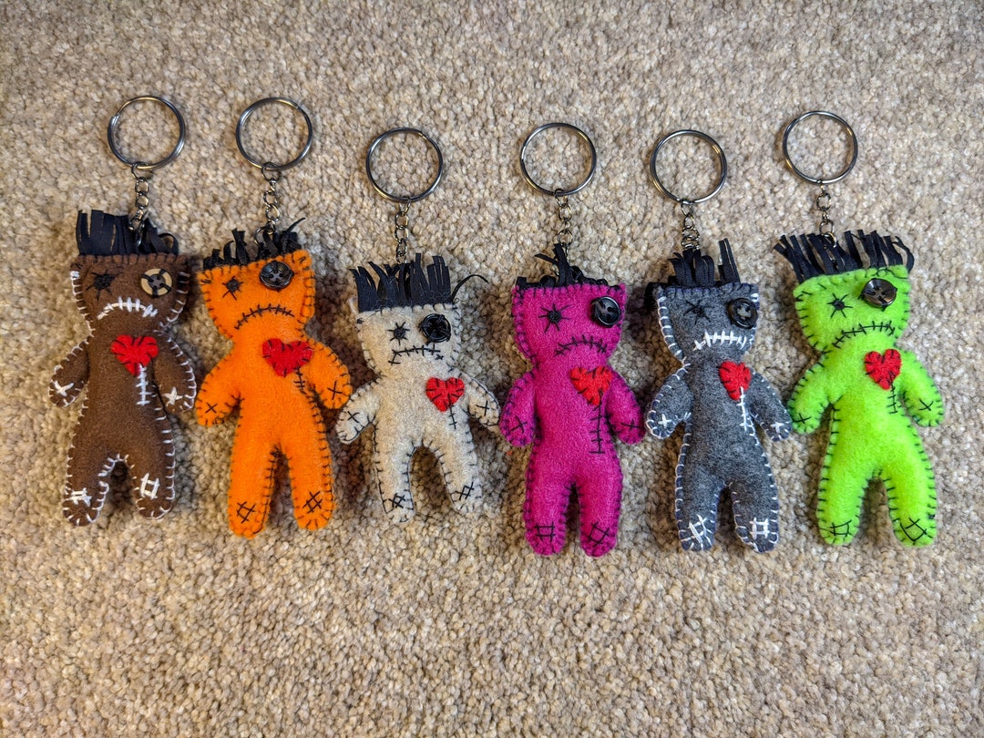 Voodoo Doll Keychain - Etsy