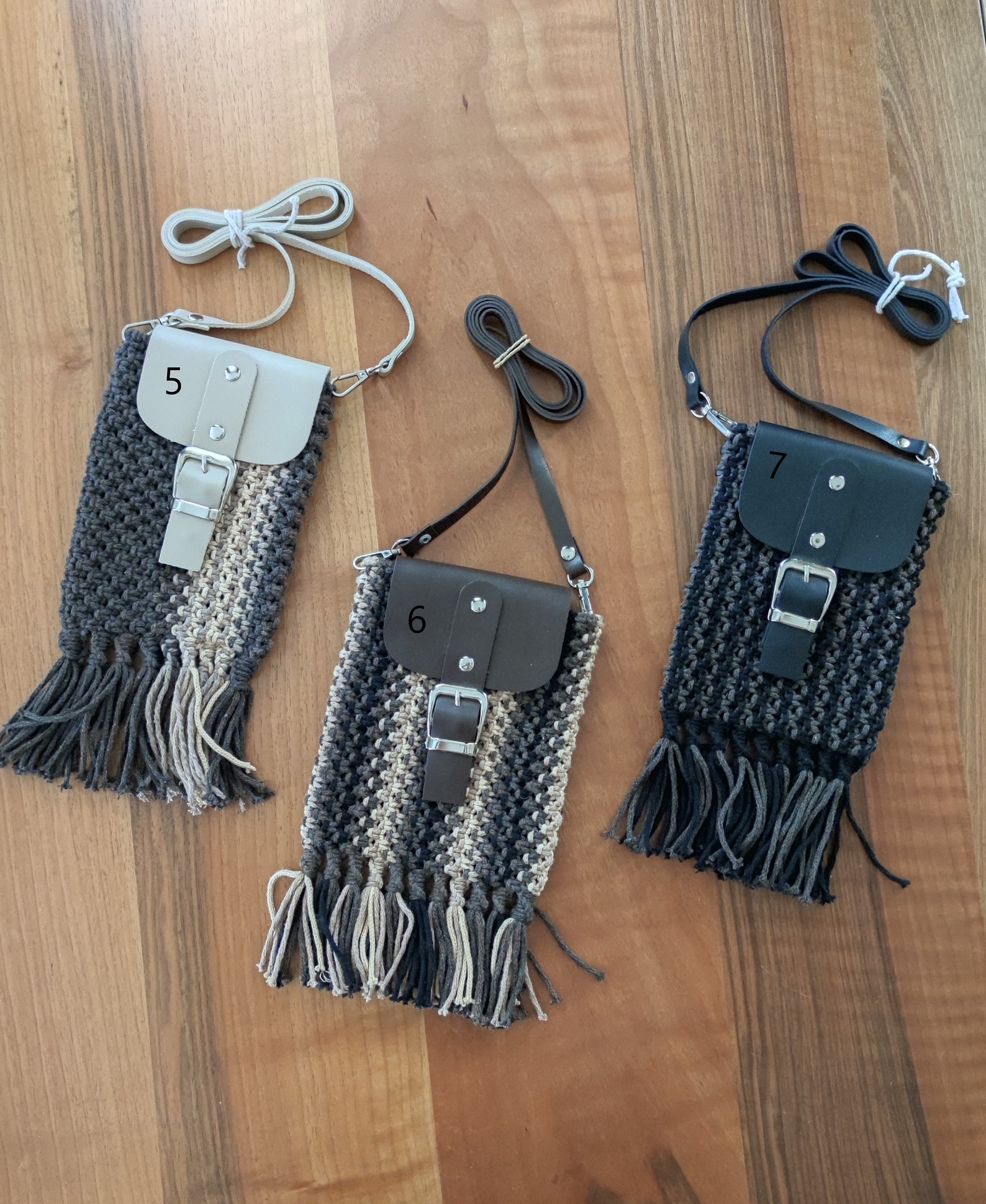 Macrame Phone Bag, Macrame Purse, Macrame Wallet, Phone Bag With ...
