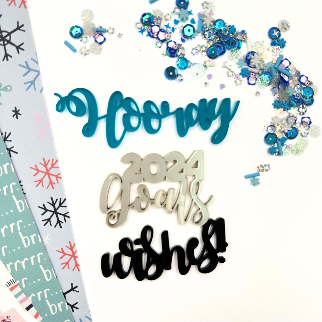 Hooray! 3 Word Pack Embellishments | for Scrapbooking| Paper Crafting ...