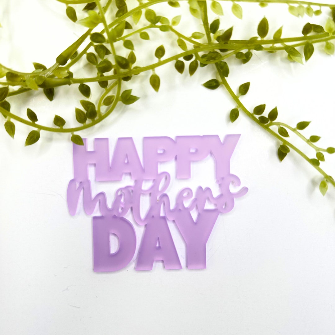 Happy Mother's Day |acrylic Word| for Scrapbooking| Paper Crafting ...