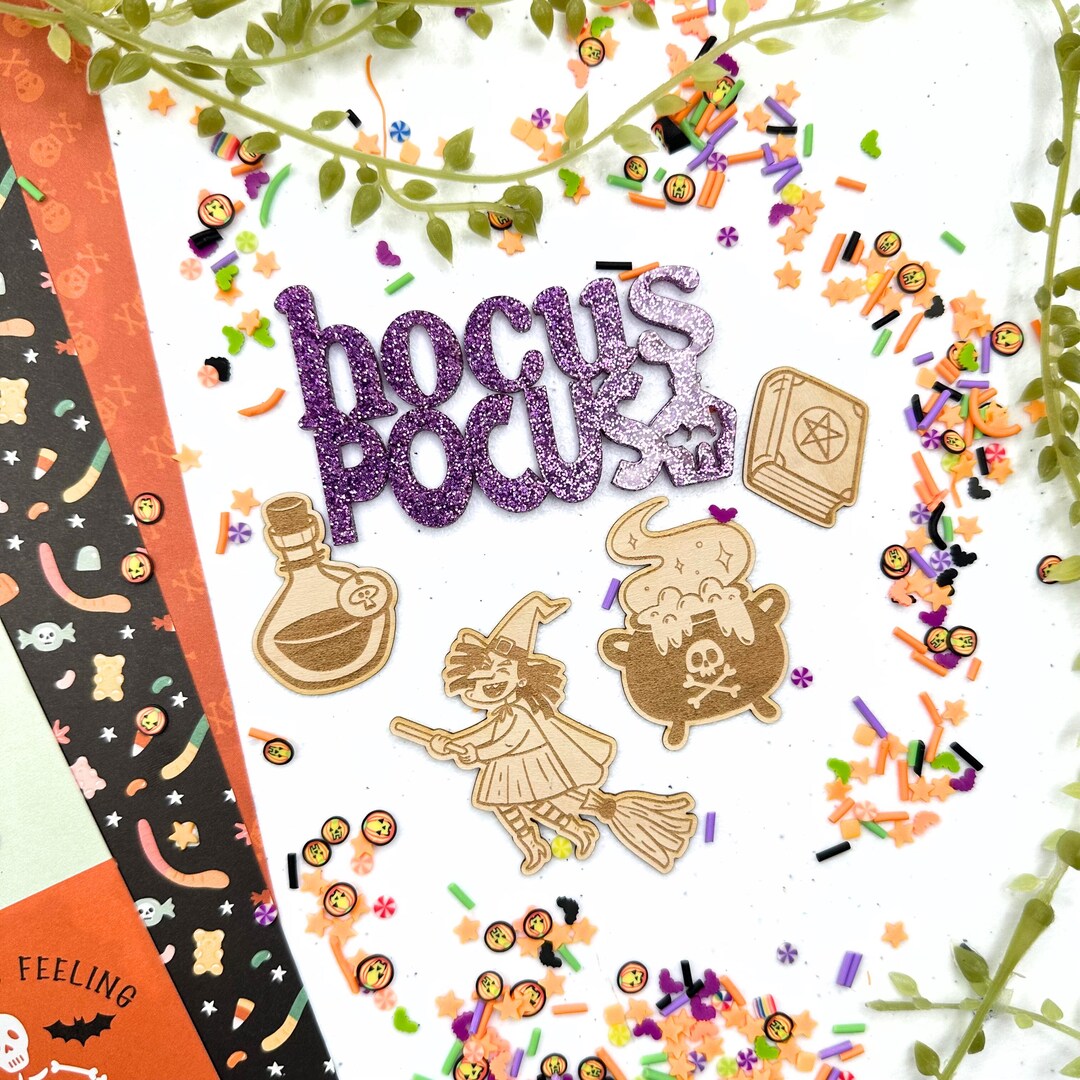 Hocus Pocus Acrylic Embellishment & Veneer | for Scrapbooking| Paper ...