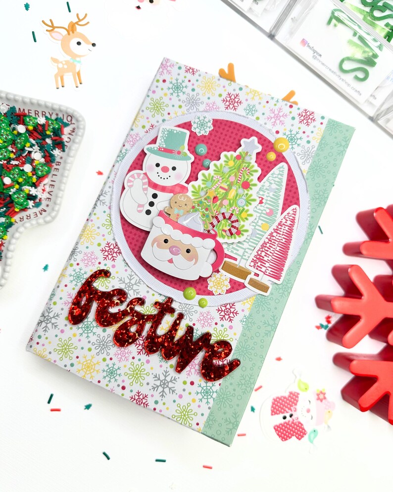 Festive Mini Album Using Tinsel Time by Doodlebug Designs| Digital PDF ...