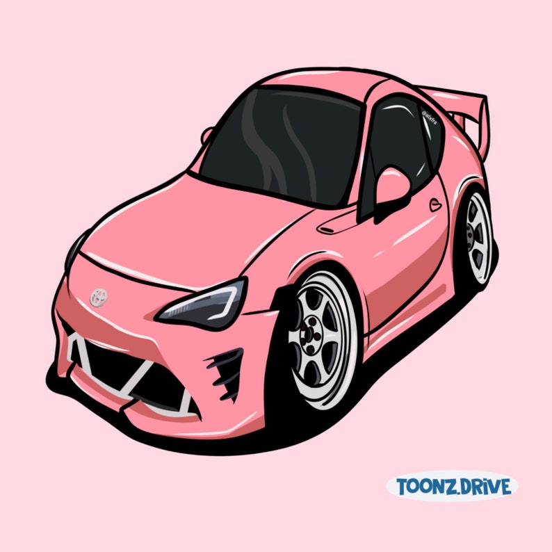 Personalized Custom Car Illustration, Car Portrait, Car Digital Drawing ...
